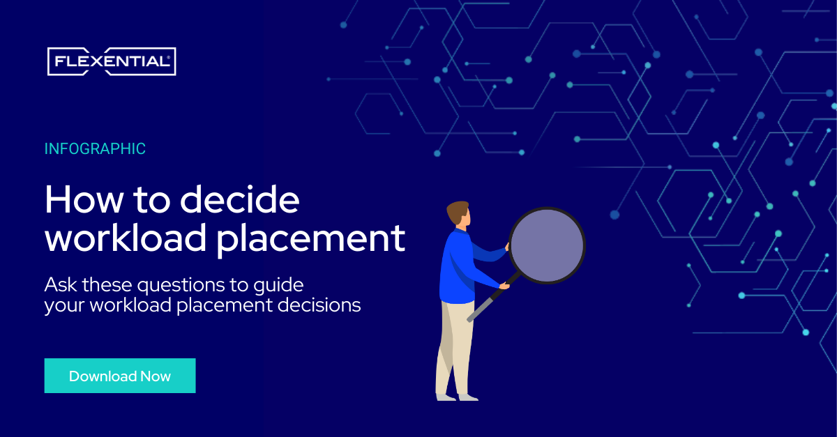 How to Decide Workload Placement Infographic | Flexential